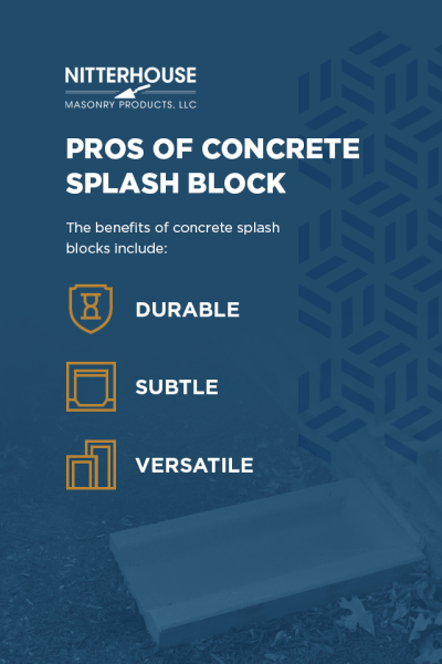 Contact Splash Block vs. Plastic vs. Downspout Extensions